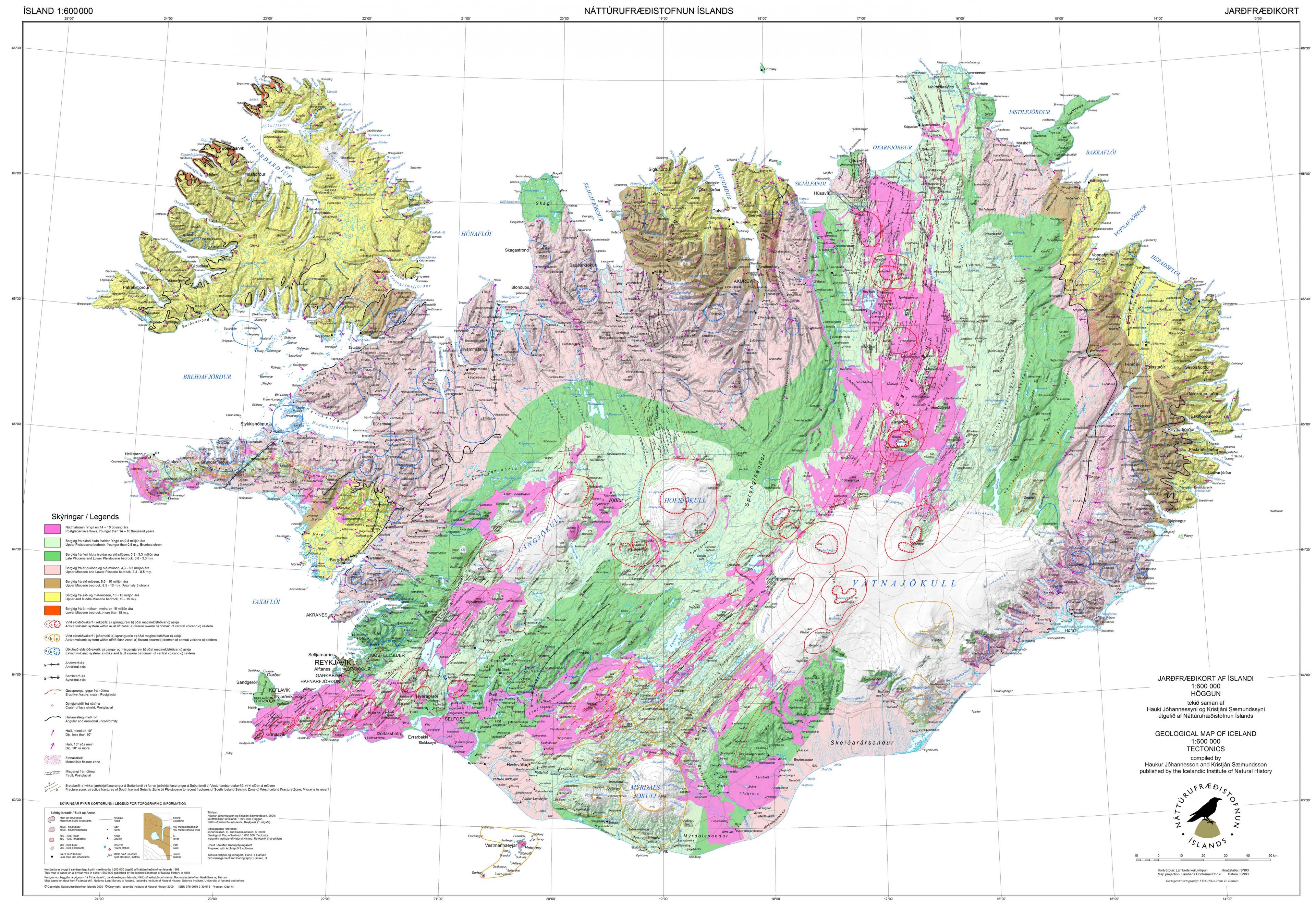 Geological maps | Náttúrufræðistofnun