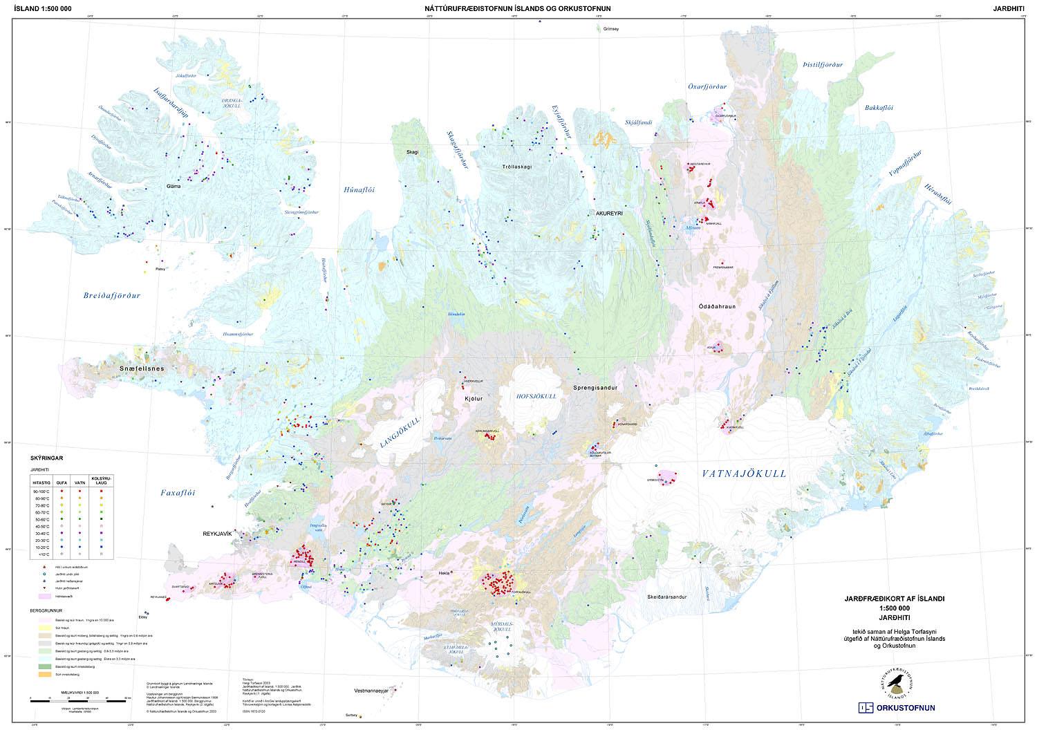 Geological maps | Náttúrufræðistofnun